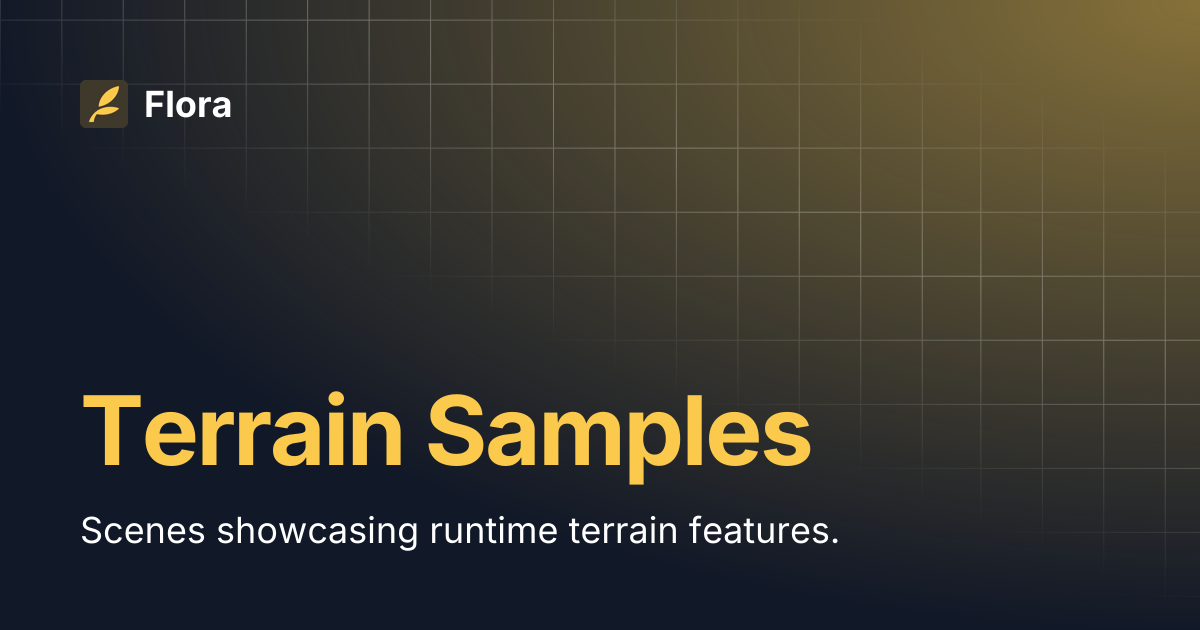 Terrain Samples | Flora